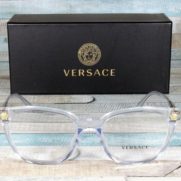 Versace | Accessories | Versace Transparent 54mm Eyeglasses | Poshmark